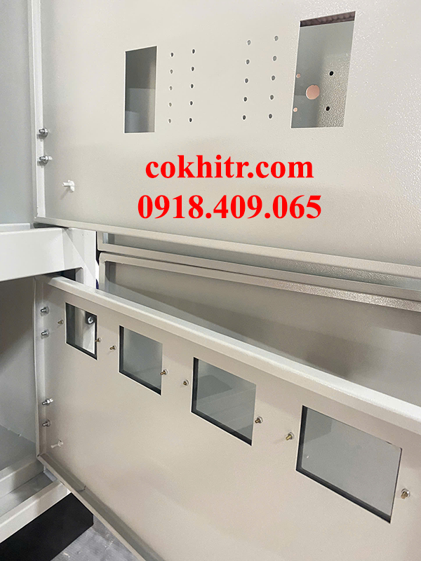 Tủ điện 2 lớp cánh chia ngăn 1200x650x300x1mm - Cơ khí TR